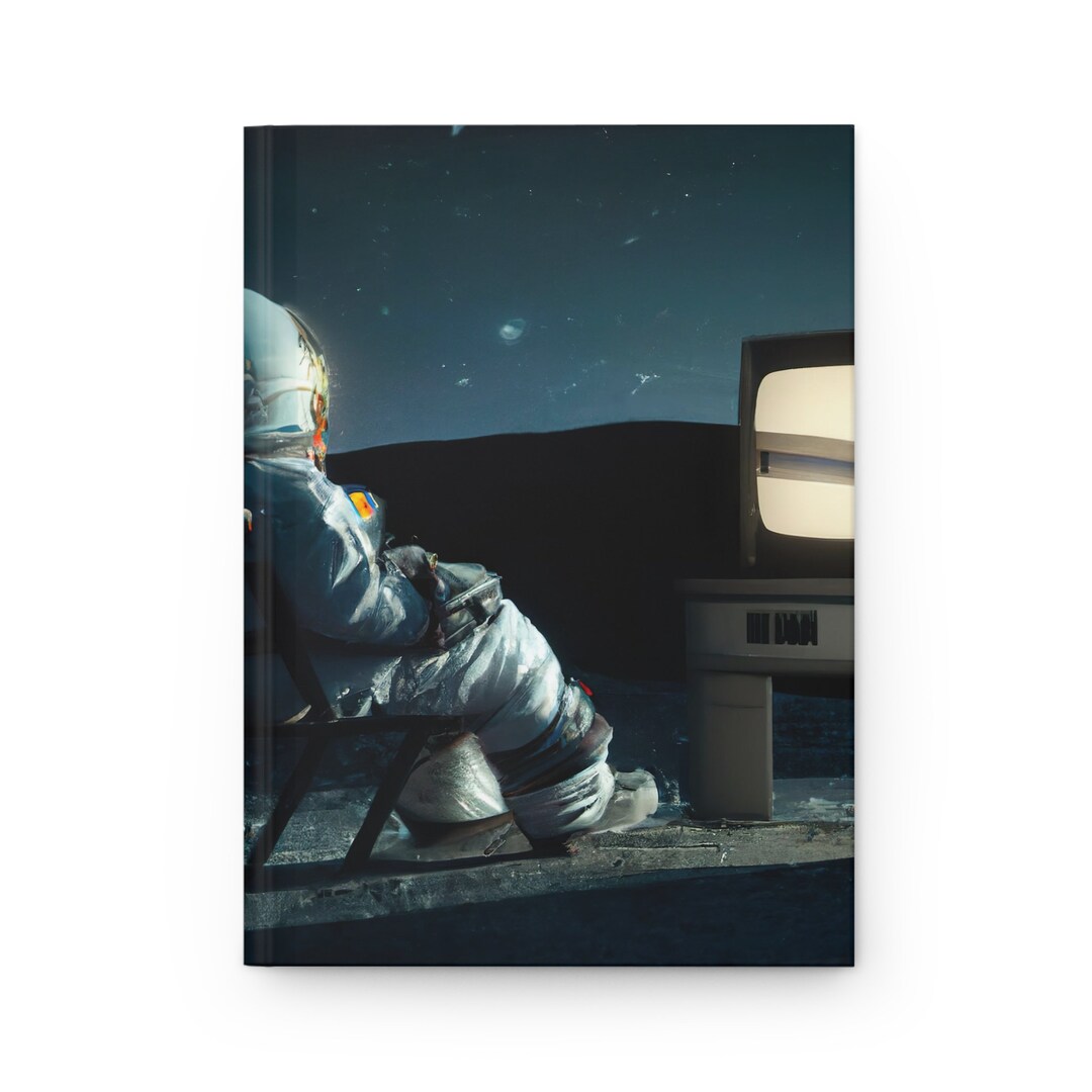 Astronaut Watching TV Astronaut Journal Astronaut Notebook Astronaut ...