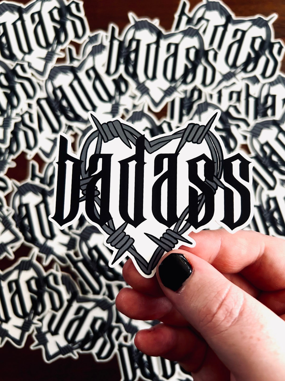 Badass Vinyl Sticker - Etsy