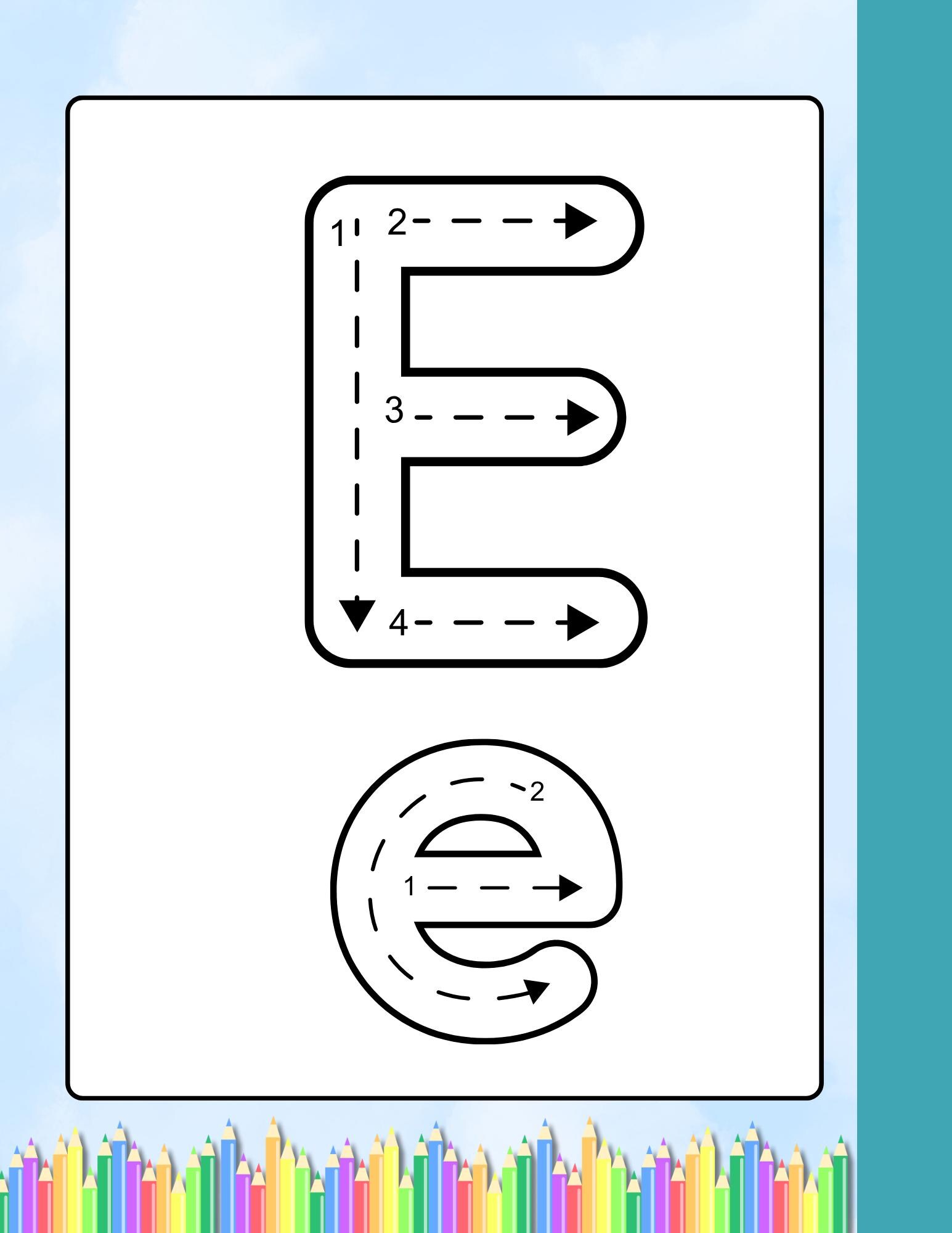 ABC Tracing Workbook: Kindergarten Alphabet Practice (PDF Download) - Etsy