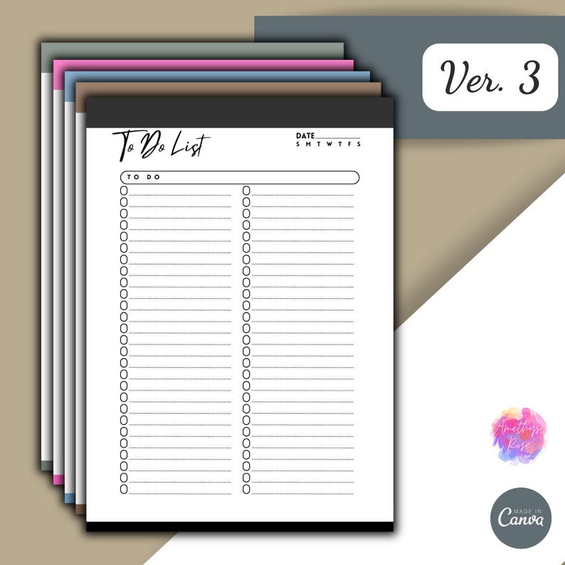 Printable Daily to Do List | Daily Planner Checklist | A4 Size | PDF - Etsy