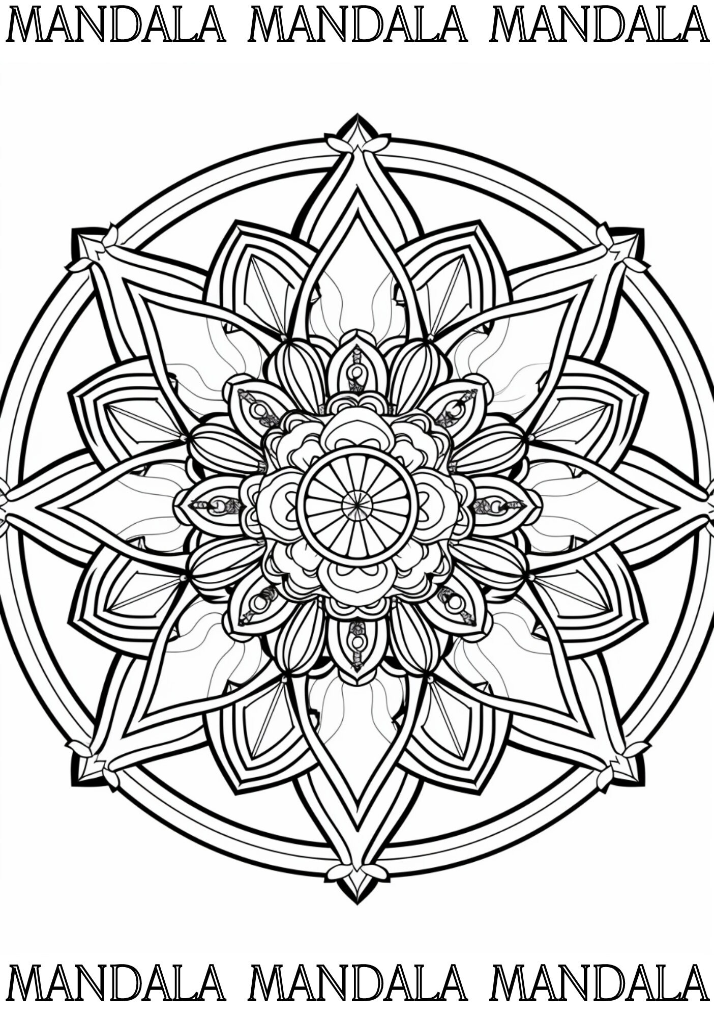 36 Mandala Coloring Pages, Printable Coloring Book for Kids and Adults ...