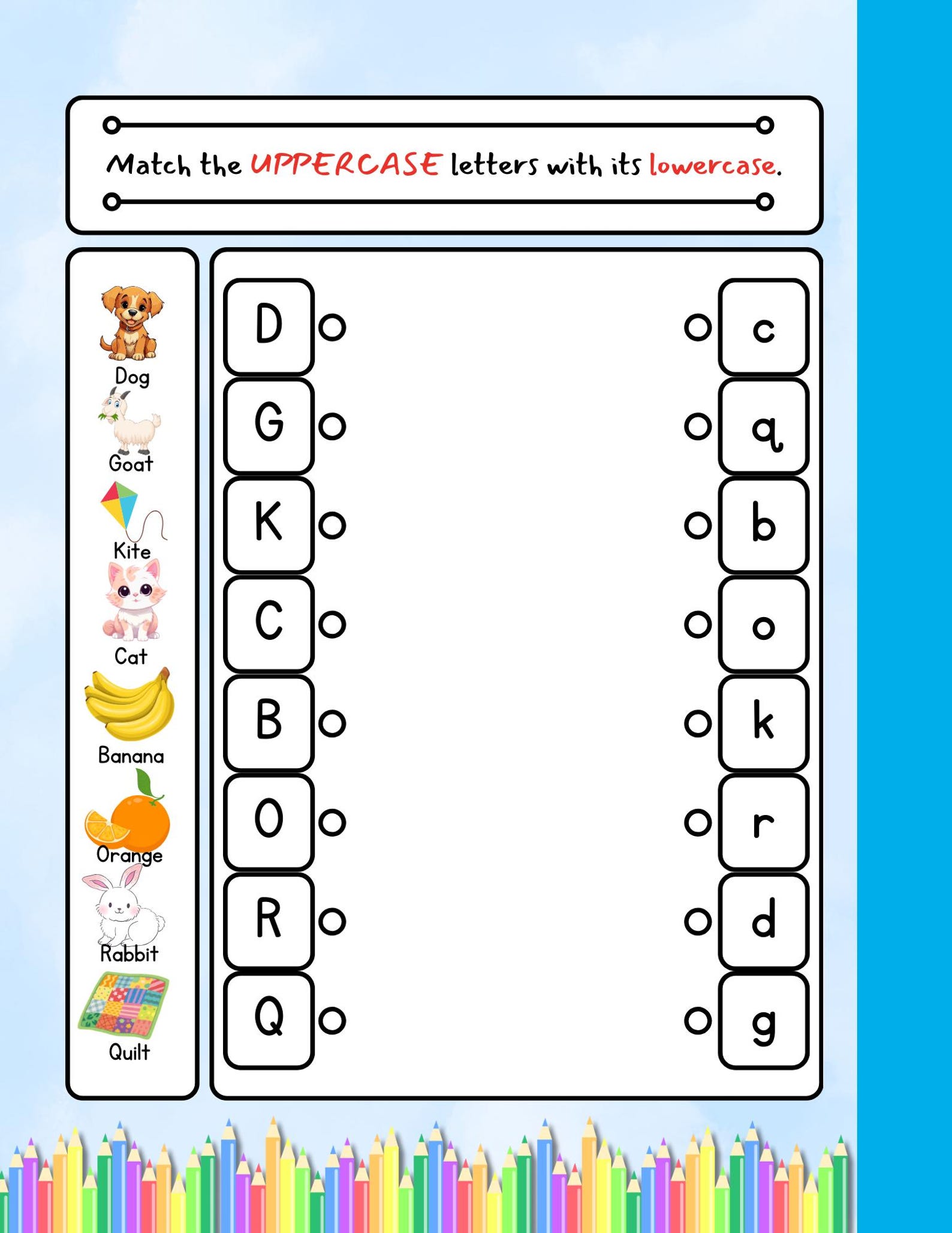 15-page Matching Alphabet Letters Workbook; ABC Magic: Kindergarten ...