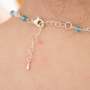 Handmade Dainty Delicate Ethereal Elegant Silver Blue White Crystal ...