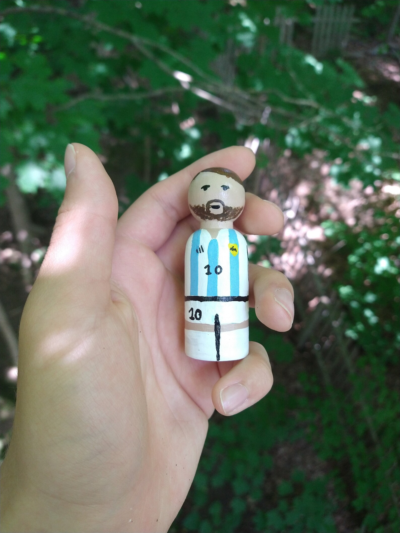 Lionel Messi Peg Doll - Etsy