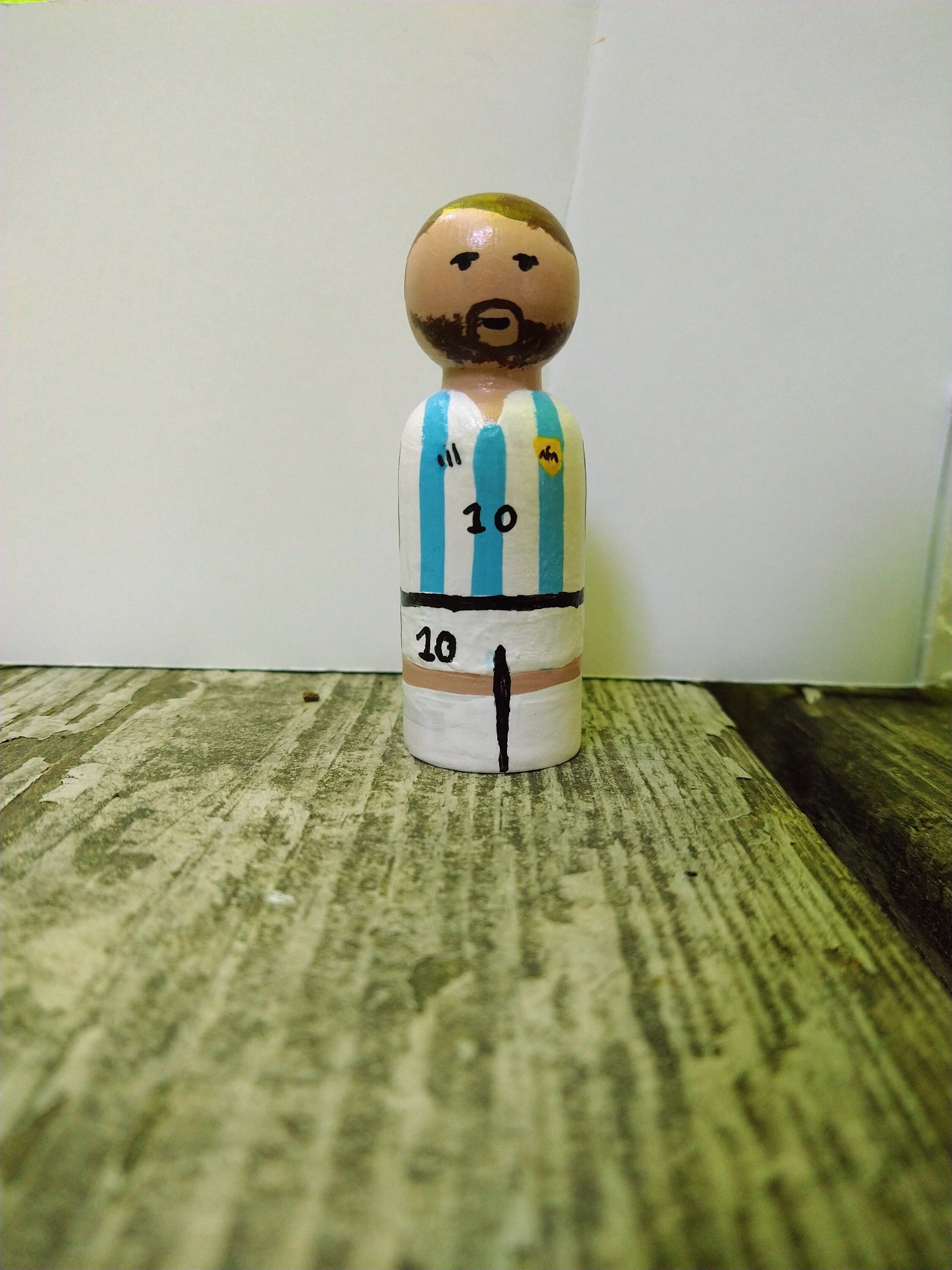 Lionel Messi Peg Doll - Etsy