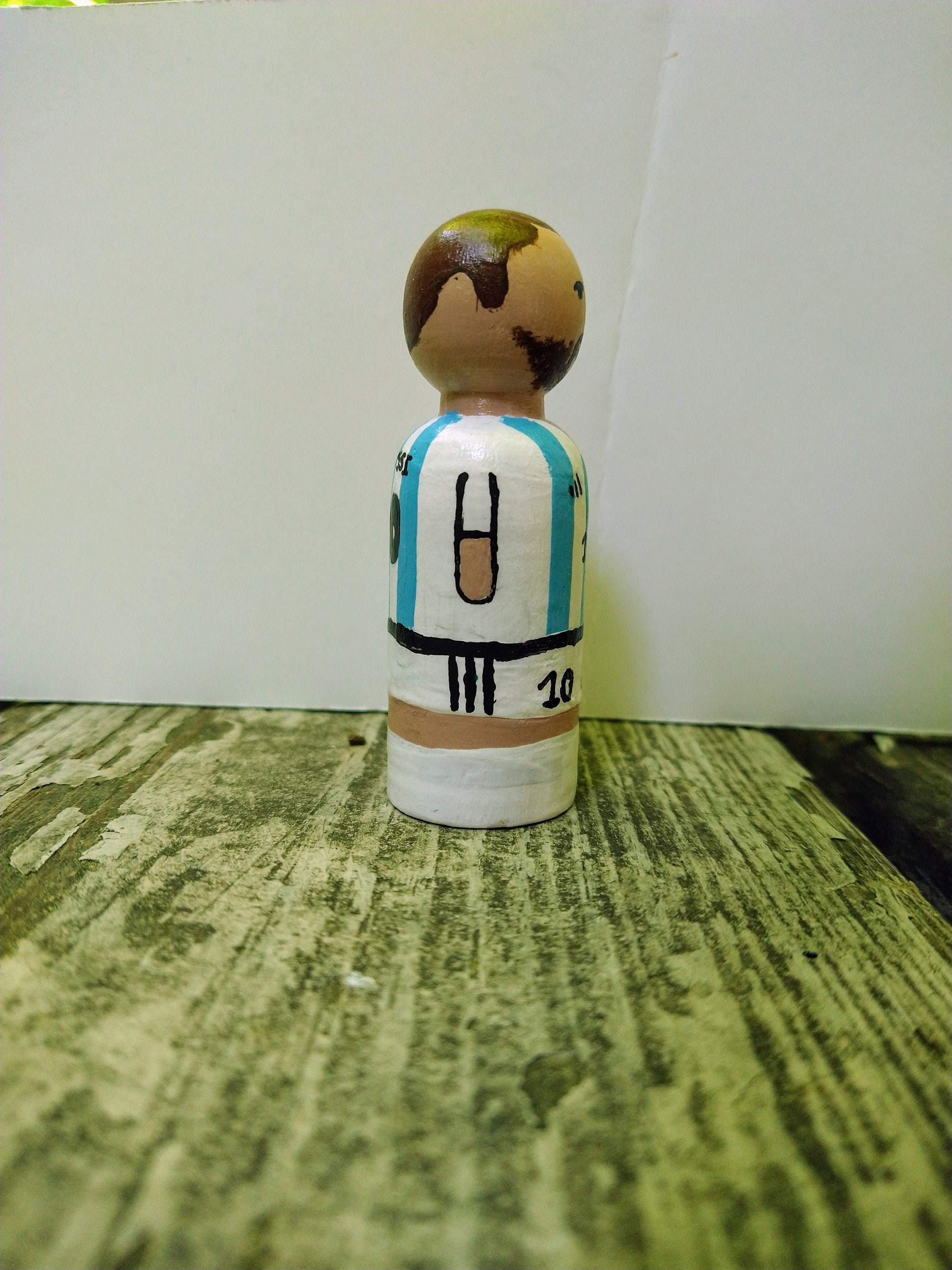 Lionel Messi Peg Doll - Etsy