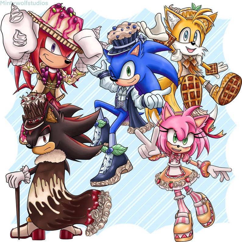 Sonic Characters - Sonic, Knuckles, Tails, Amy, Shadow, Silver, Blaze ...