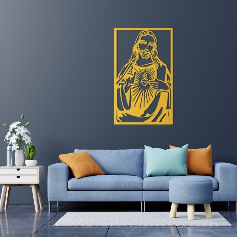 Jesus Metal Wall Decor. Last Supper Wall Decor. Cross Metal Art ...