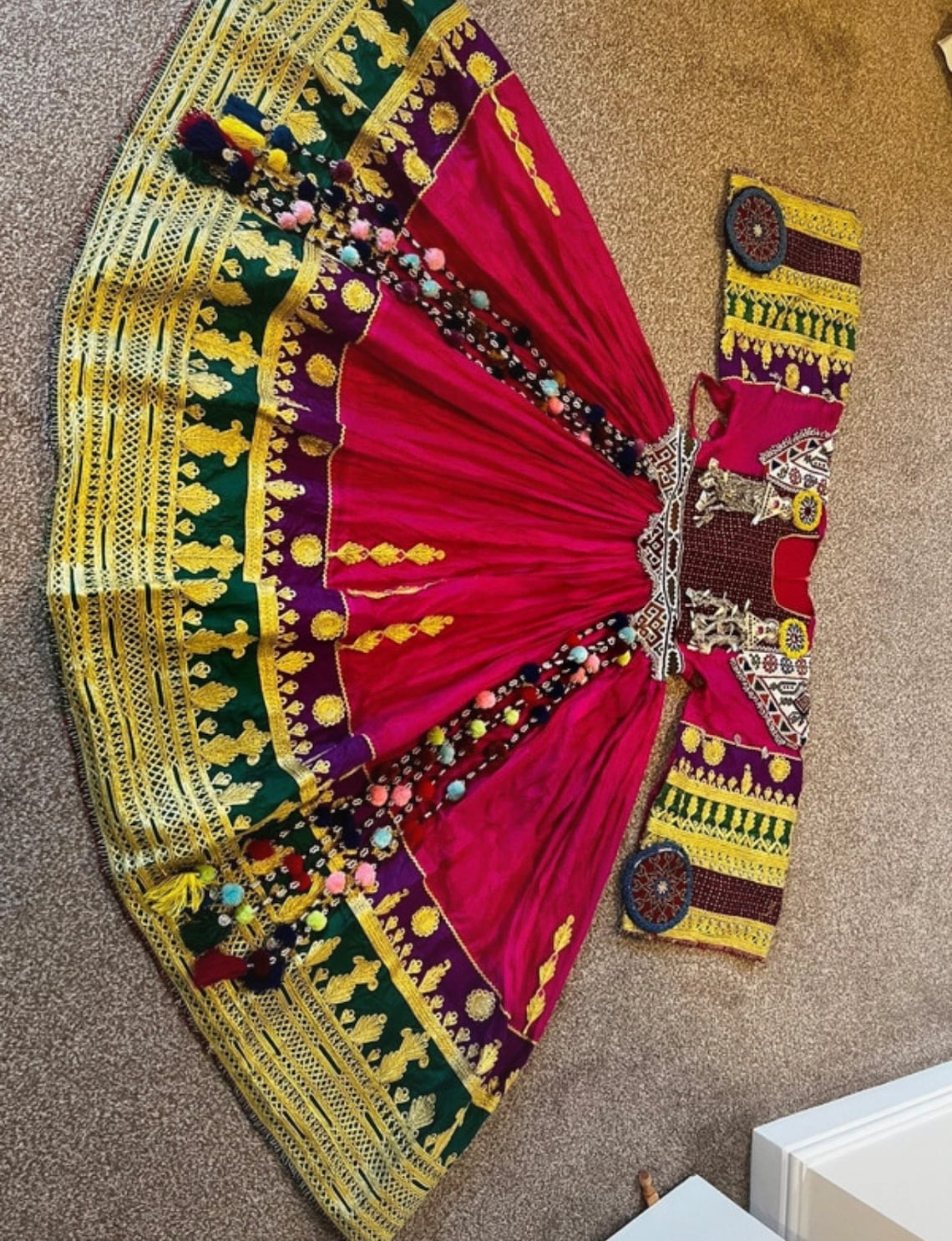 Handmade Traditional Bridal Afghan Dress Size 8-12UK - Etsy