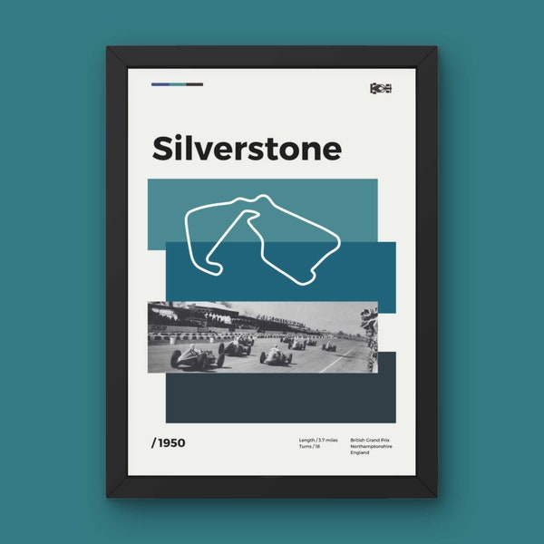 Formula 1 Poster Silverstone - Etsy