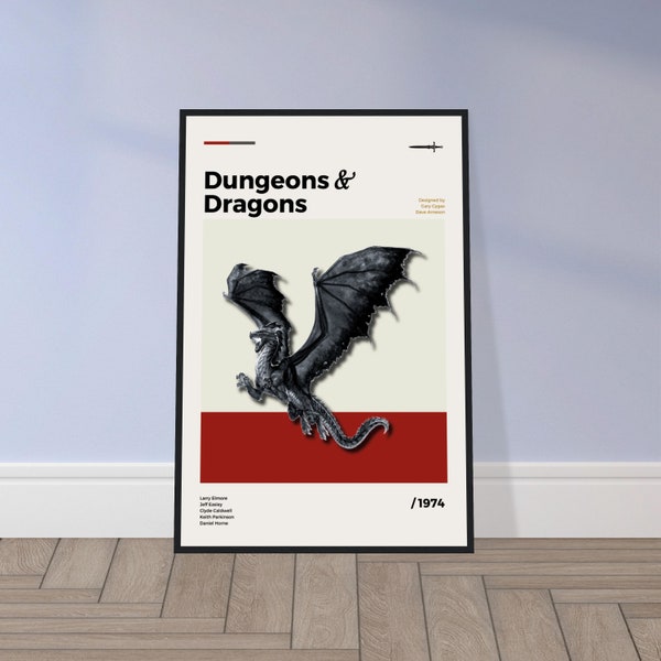 Dungeons and Dragons Poster - Etsy