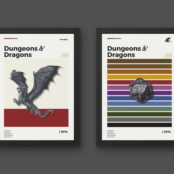 Dungeons and Dragons Posters - Etsy