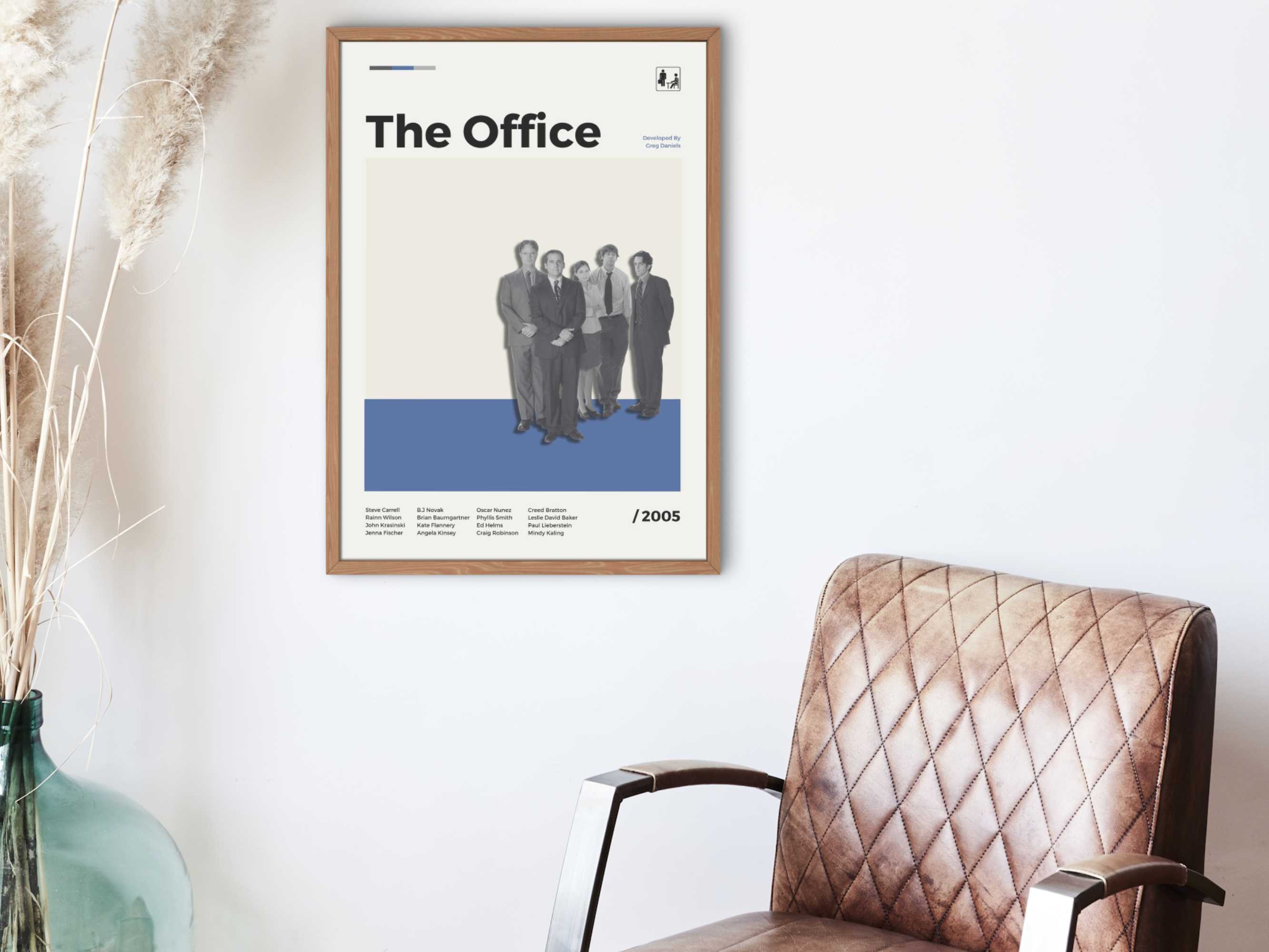 The Office Poster - Minimal Mid Century Modern Wall Print TV Show ...