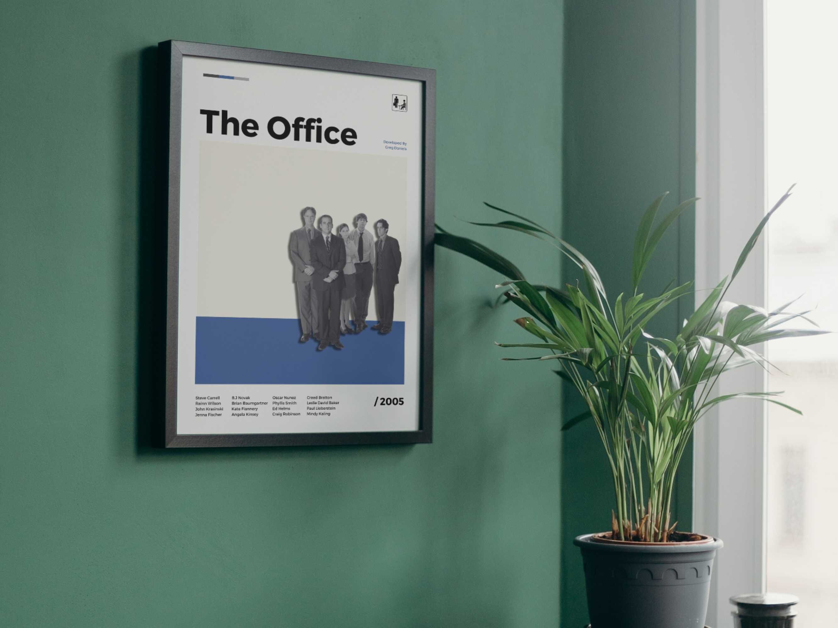 The Office Poster - Minimal Mid Century Modern Wall Print TV Show ...