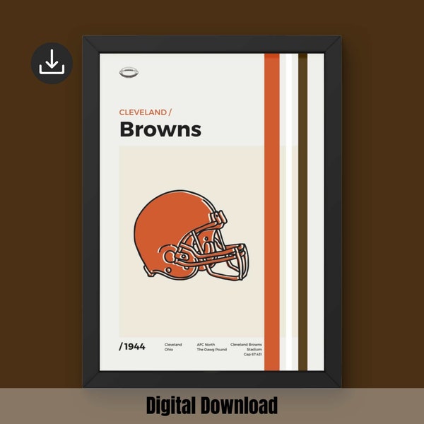 Cleveland Browns Poster - Etsy