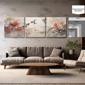 Playful Hummingbirds Amidst Flowers, Nature Landscape, Bird Art, Scenic ...