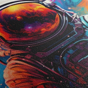 Psychedelic Astronaut, NASA Art, Surreal Art, Space Art, Scenic Wall Art, Canvas Art, Canvas ...