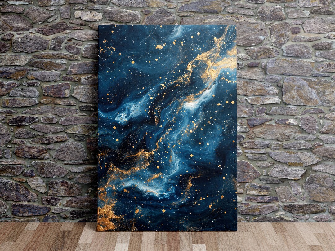 Swirling Colors Like a Starry Night, Modern Art, Space Art, Digital ...