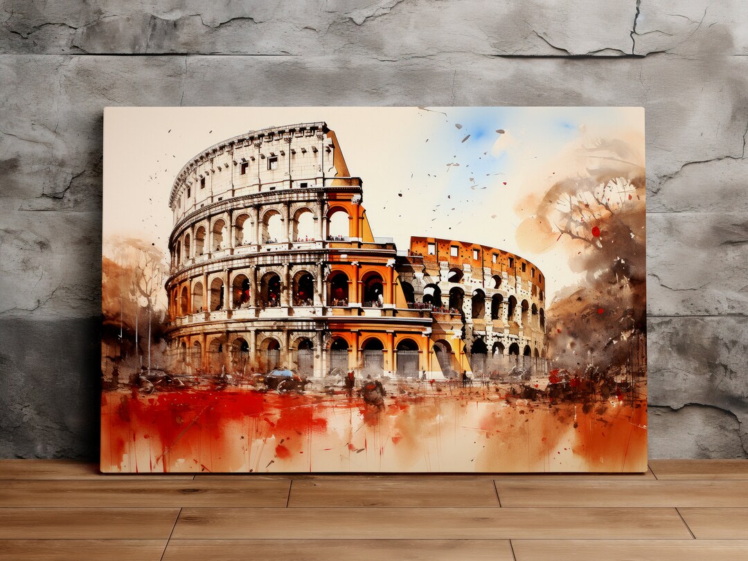 Roman Colosseum Gone Modern, Modern Art, Iconic Location, Italy Art ...