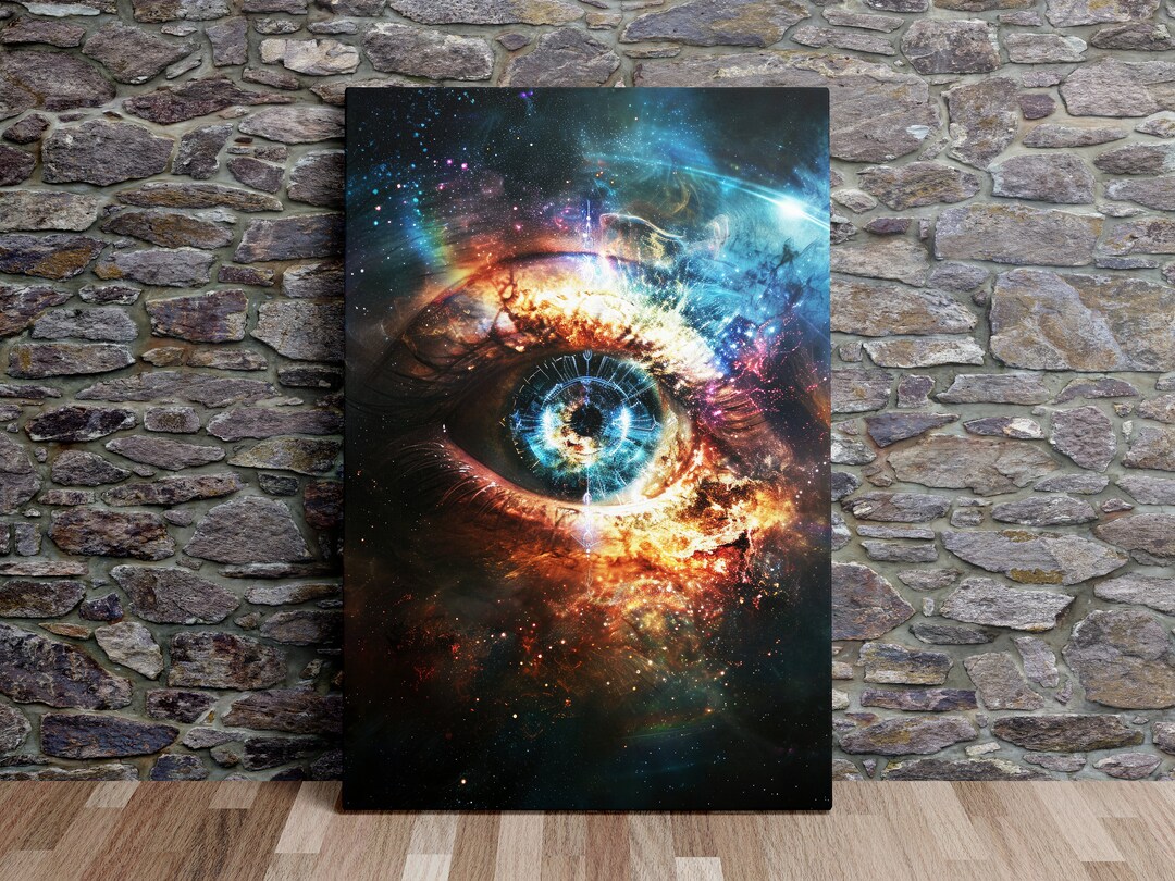 The Eye of the Universe Stares Back, Surreal Art, Meditation Art, Space ...