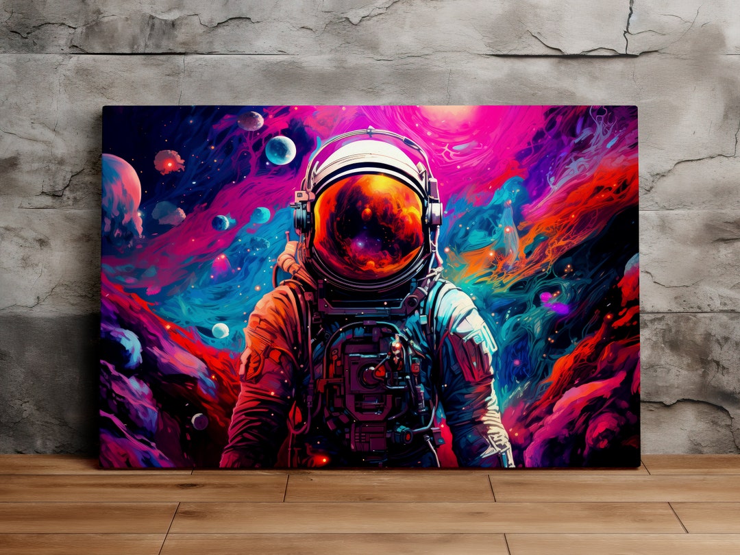 Psychedelic Astronaut, NASA Art, Surreal Art, Space Art, Scenic Wall ...