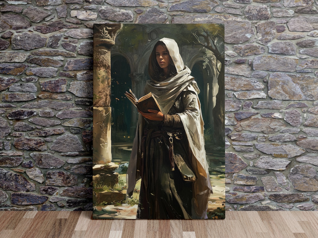 Female Cleric in the Temple, Dungeons and Dragons, D&D Art, Fantasy Art ...