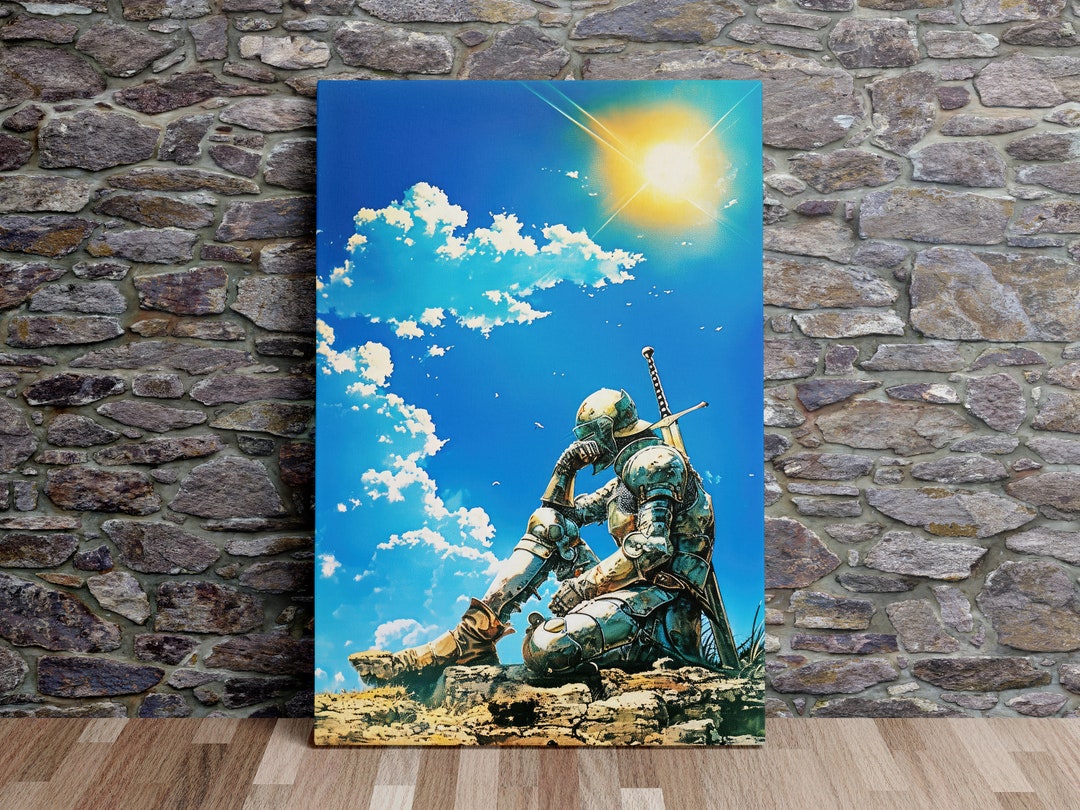 The Resting Knight Under the Sun, Medieval Art, Fantasy Art, Scenic ...
