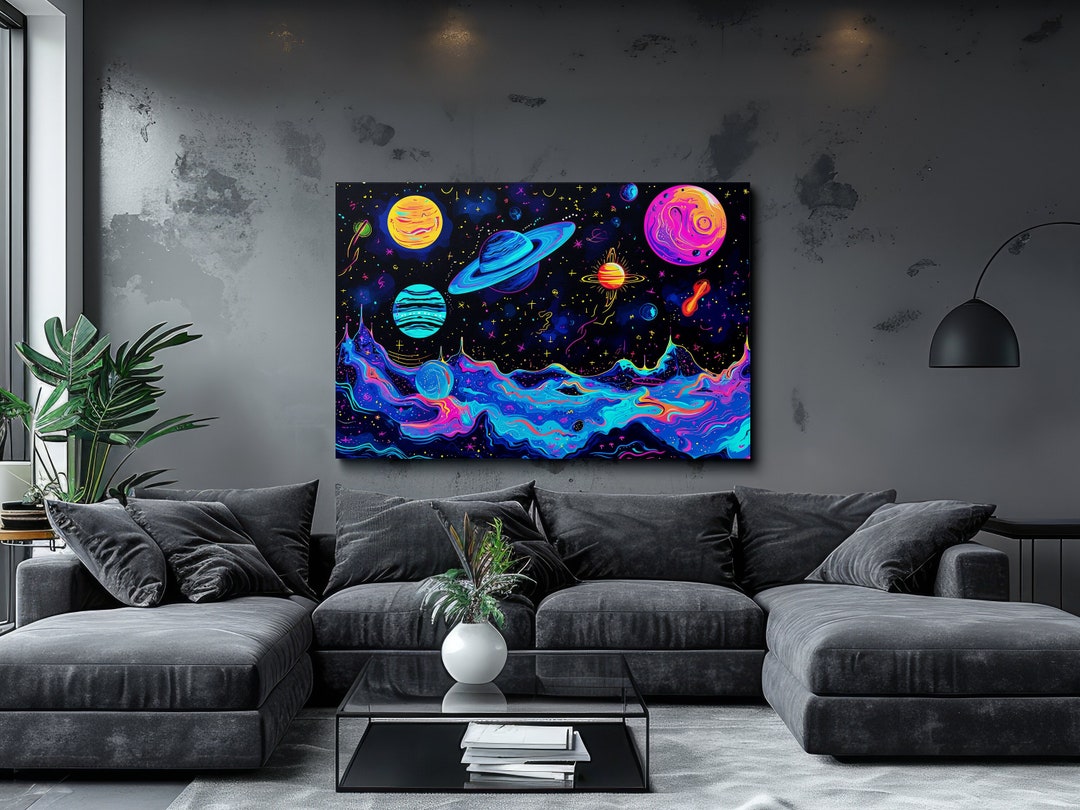 Psychedelic Planets and Stars in Space, Space Art, Astronomy Art ...