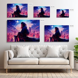 City Kid Looking Over the City, Cyberpunk, Netrunner, Beautiful ...