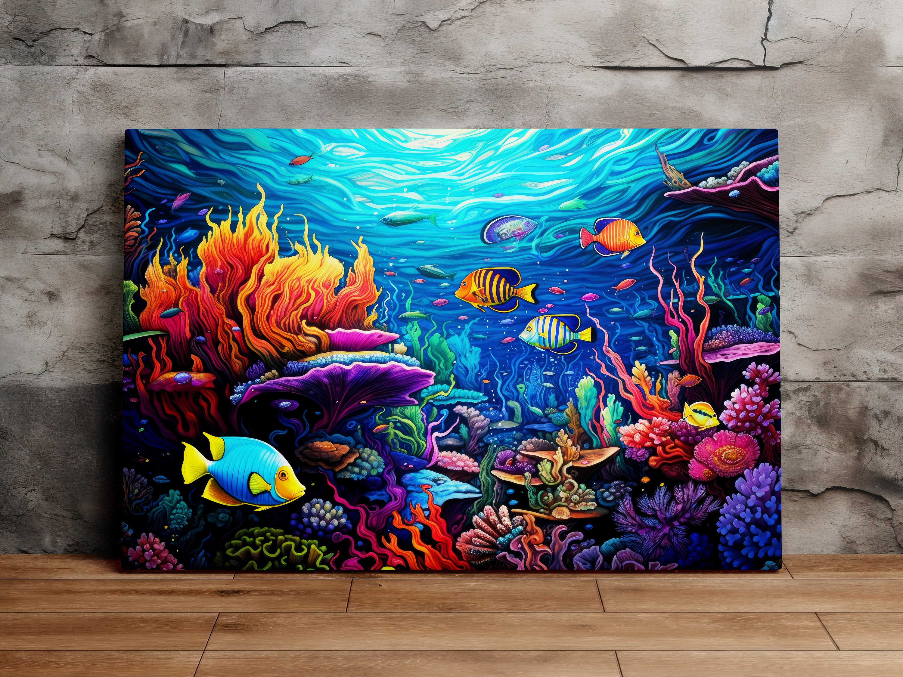 Living Underwater World, Ocean Art, Sealife Art, Nature Art, Tropical ...