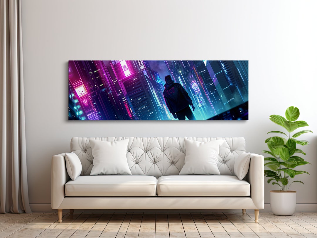Cyberpunk Netrunner in a Futuristic City, Synthwave Art, Cyberpunk Art ...