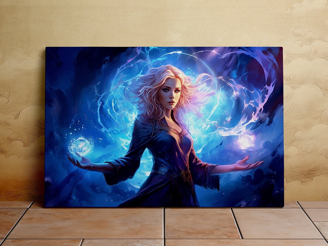 Beautiful Sorceress Controlling the Elements, Fantasy Art, Stunning ...