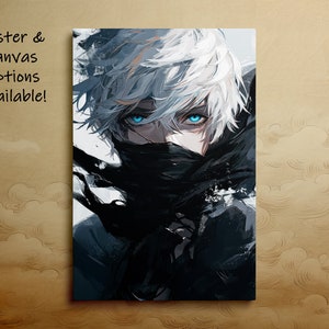 Blue Eyed Ninja, Japanese Art, Anime Art, Ninja Art, Scenic Wall Art ...