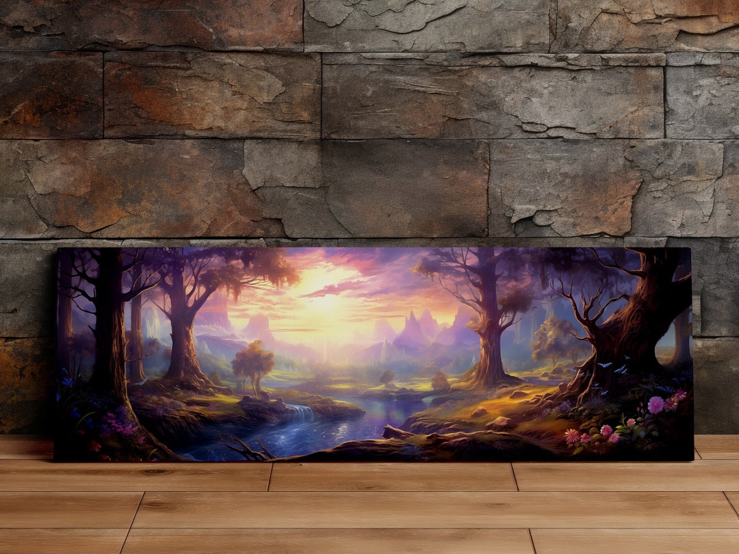 Magical Forest, Mythical Landscape, Scenic Wall Art, Canvas Art, Canvas ...