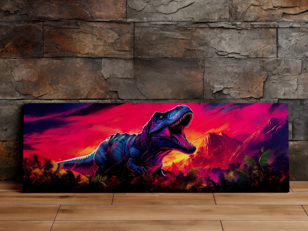 T-rex King of the Dinosaurs, Dinosaur Art, Modern Art, Scenic Wall Art ...