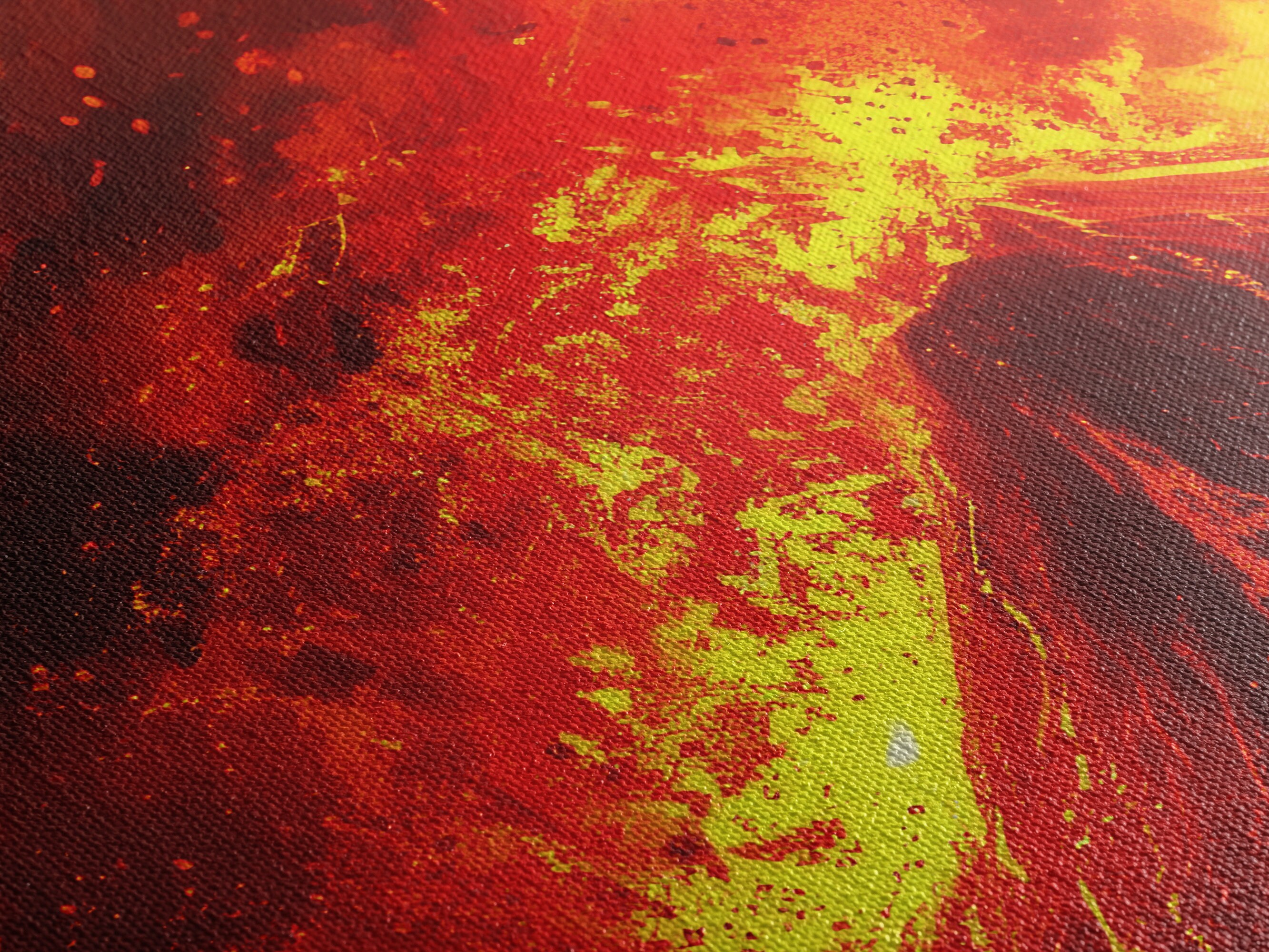 Volcano Erupting at Night, Vivid Art, Surreal Art, Nature Art, Scenic ...