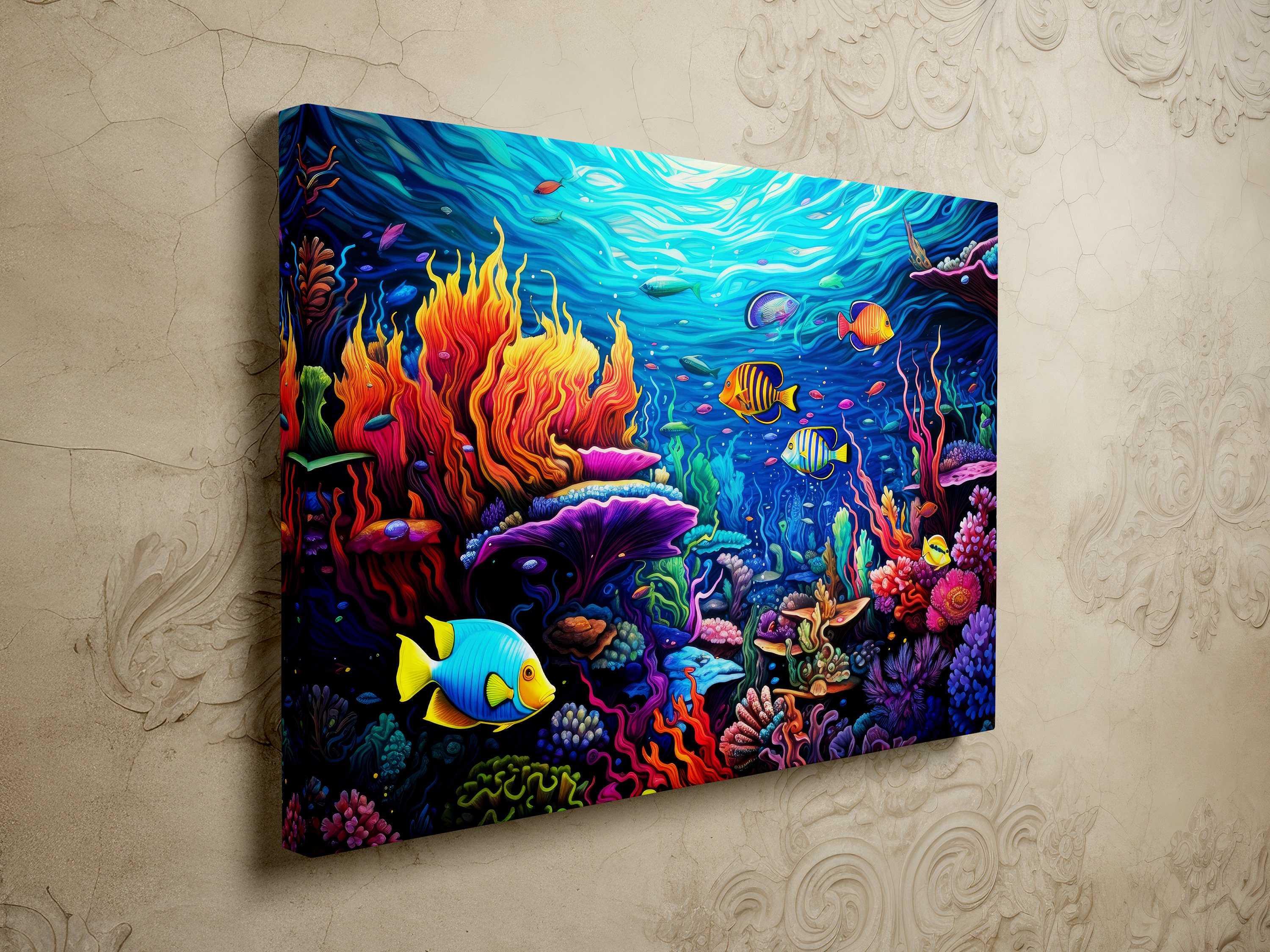 Living Underwater World, Ocean Art, Sealife Art, Nature Art, Tropical ...