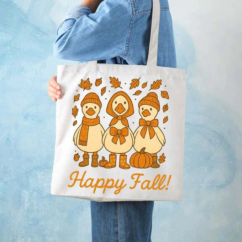 Happy Fall Geese PNG | Autumn Farm Animal Clipart (digital Download) - Etsy