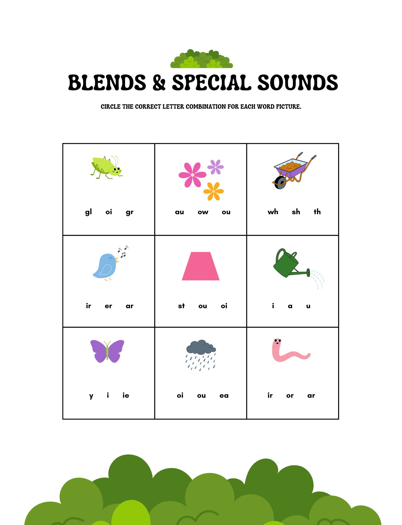 MY GARDEN WORKBOOK 2: Activity Sheets Involving Reading, Writing, and ...