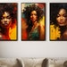 8 Digital Female Portraits Art, 3x3 Grid, Large Square Artwork, Wall ...