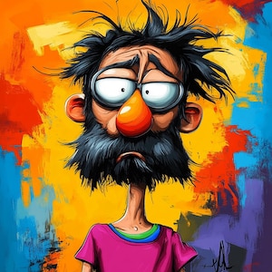 10 Vibrant Cartoon Character Prints, Colorful Poster Art, Kid's Room ...