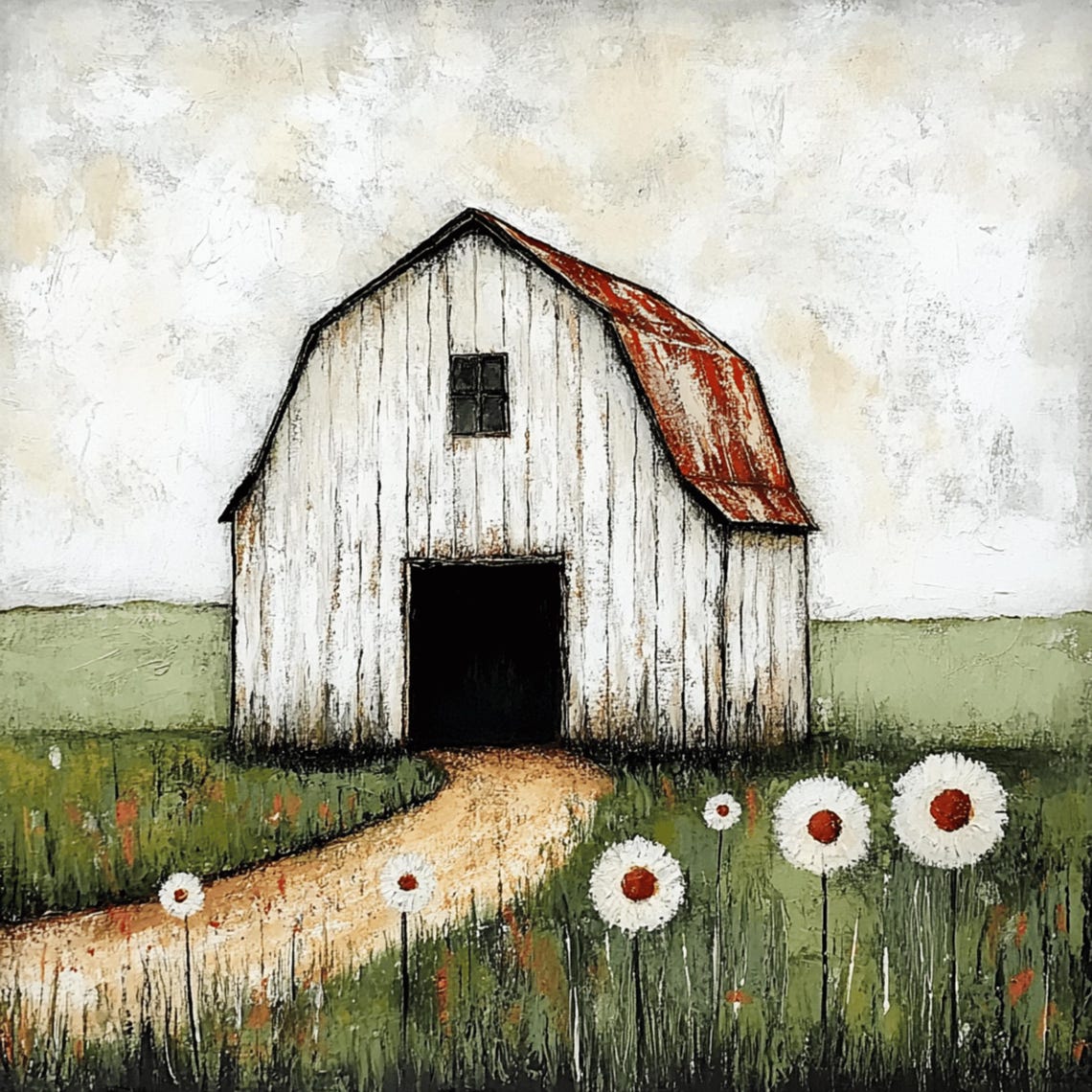 12 Rural Barn Watercolor Digital Download, 12 Digital Images, Large ...