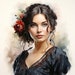 24 Slovakian Female Portraits Wall Art, Vintage Style Women Paintings ...
