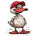 11 Cute Duck Cartoon Caricature Digital Image, Fun Wall Art for Kids ...