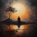 Solitude Meditation Wall Art Set | Mindfulness Digital Prints for POD ...