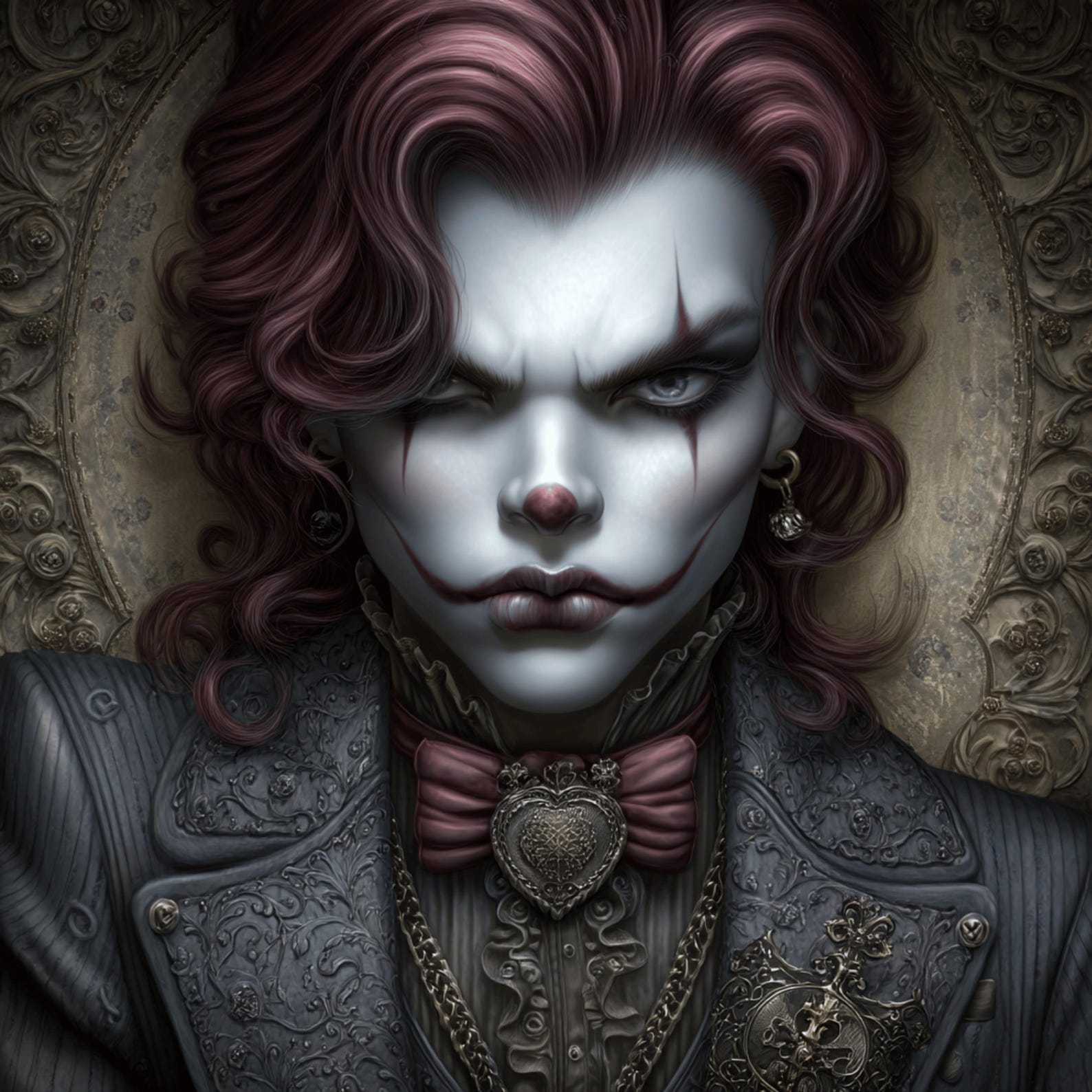 16 Sinister Clown Pngs for POD, Gothic Clown Art for Sublimation ...