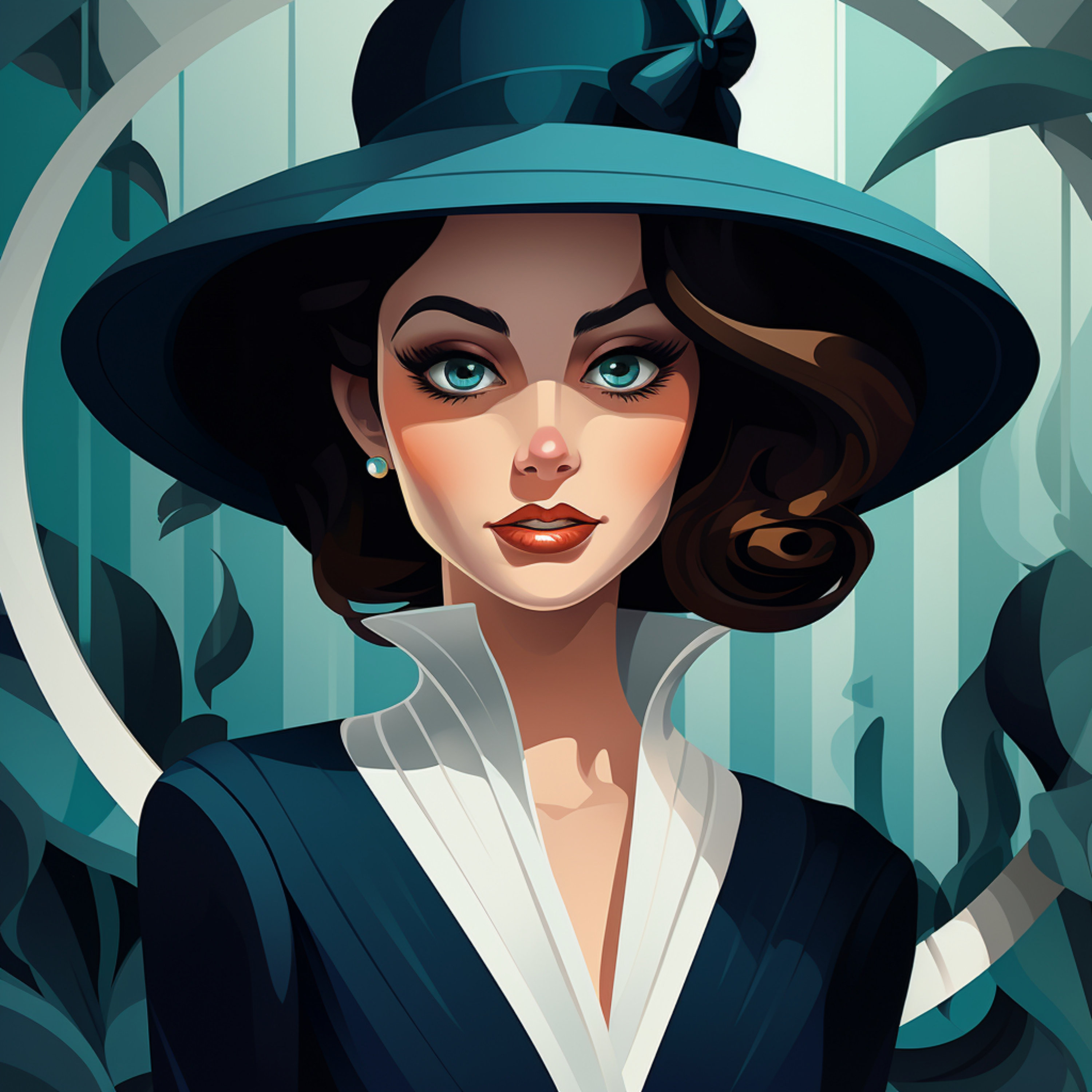 SEVEN Female Portraits Pop Art Style Bold Primary Colours Instant ...