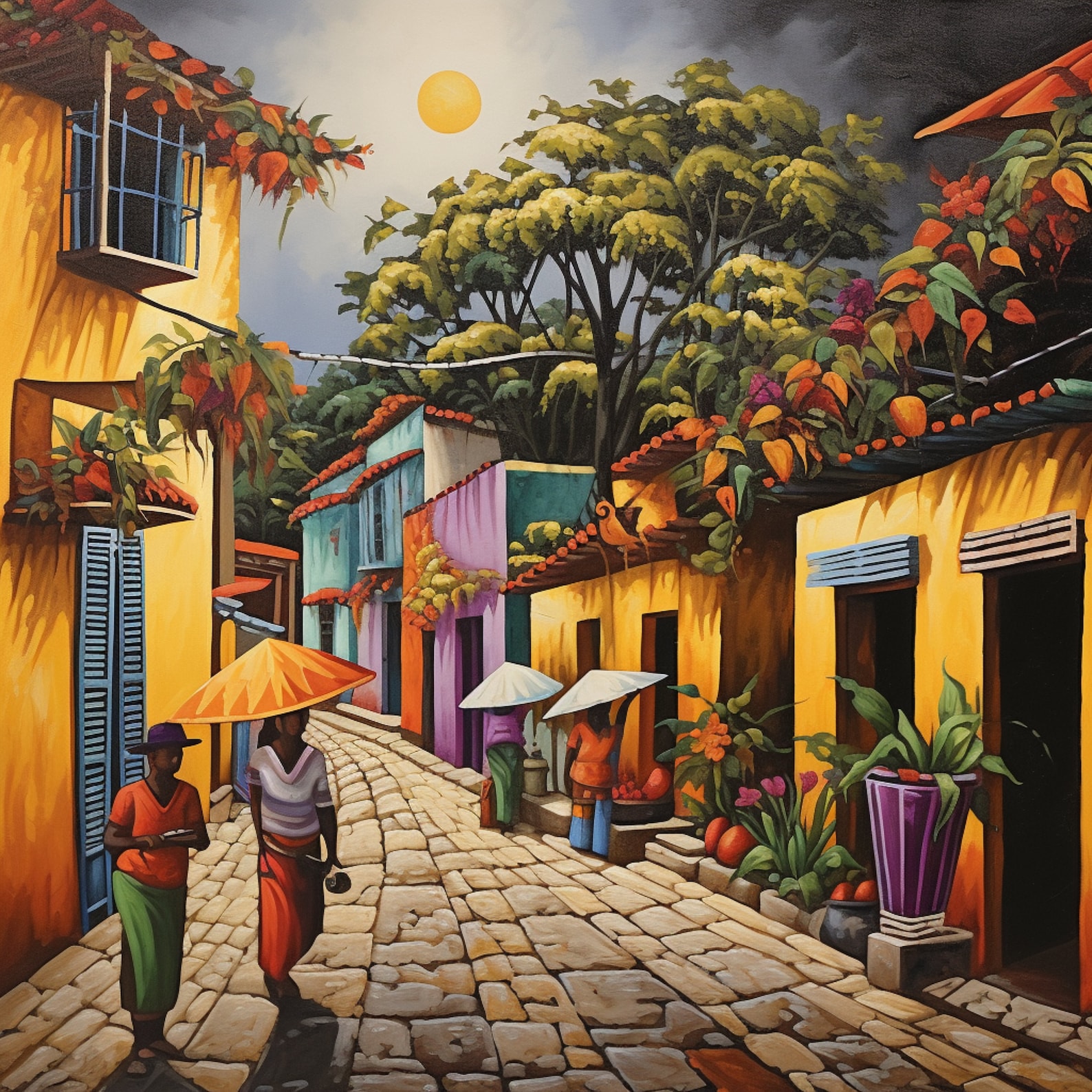 SEVEN Digital Art Prints Cuba Wall Decor Bold Primary Colours Instant ...