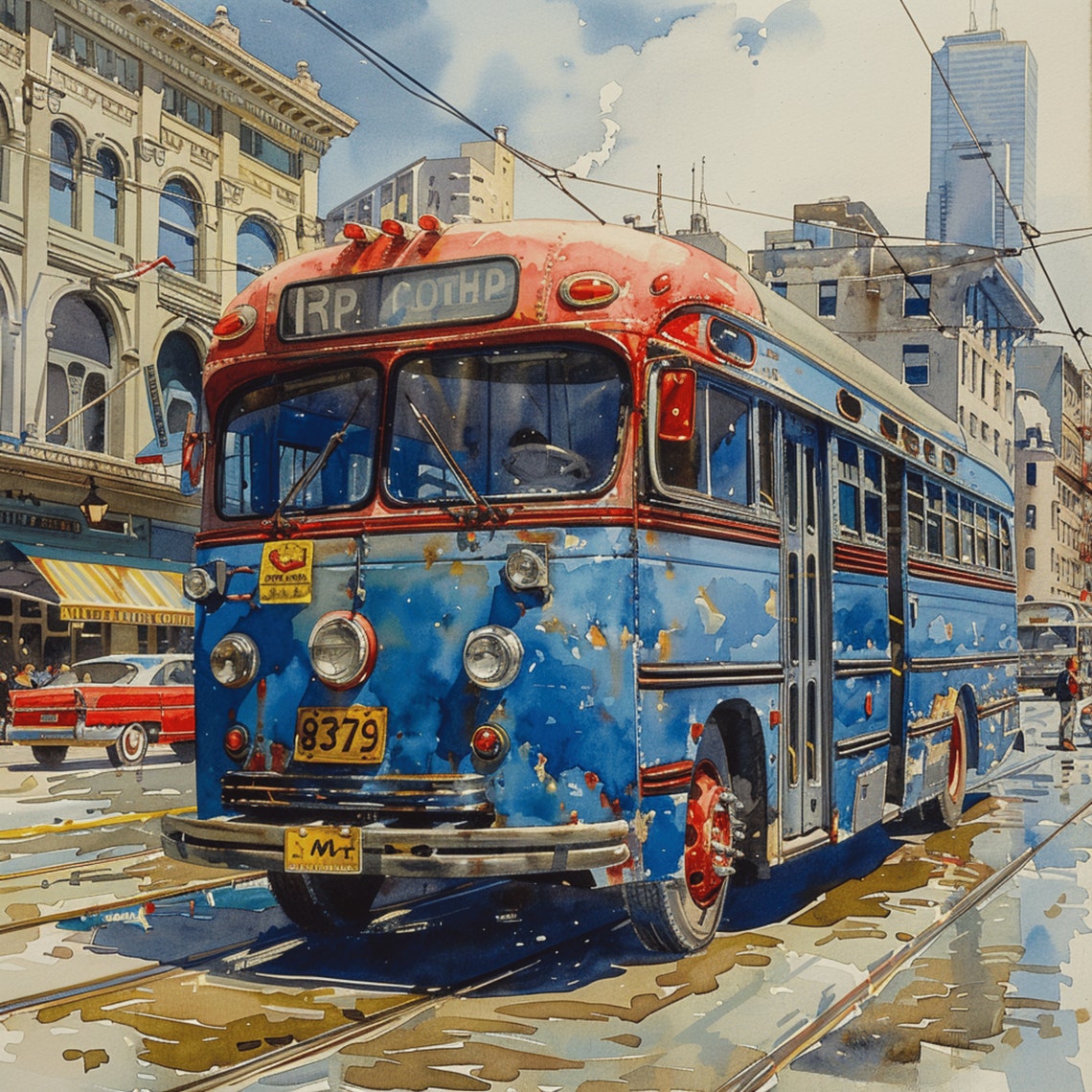 TWENTY Vintage Buses Digital Images, Historical Buses Across the Ages ...