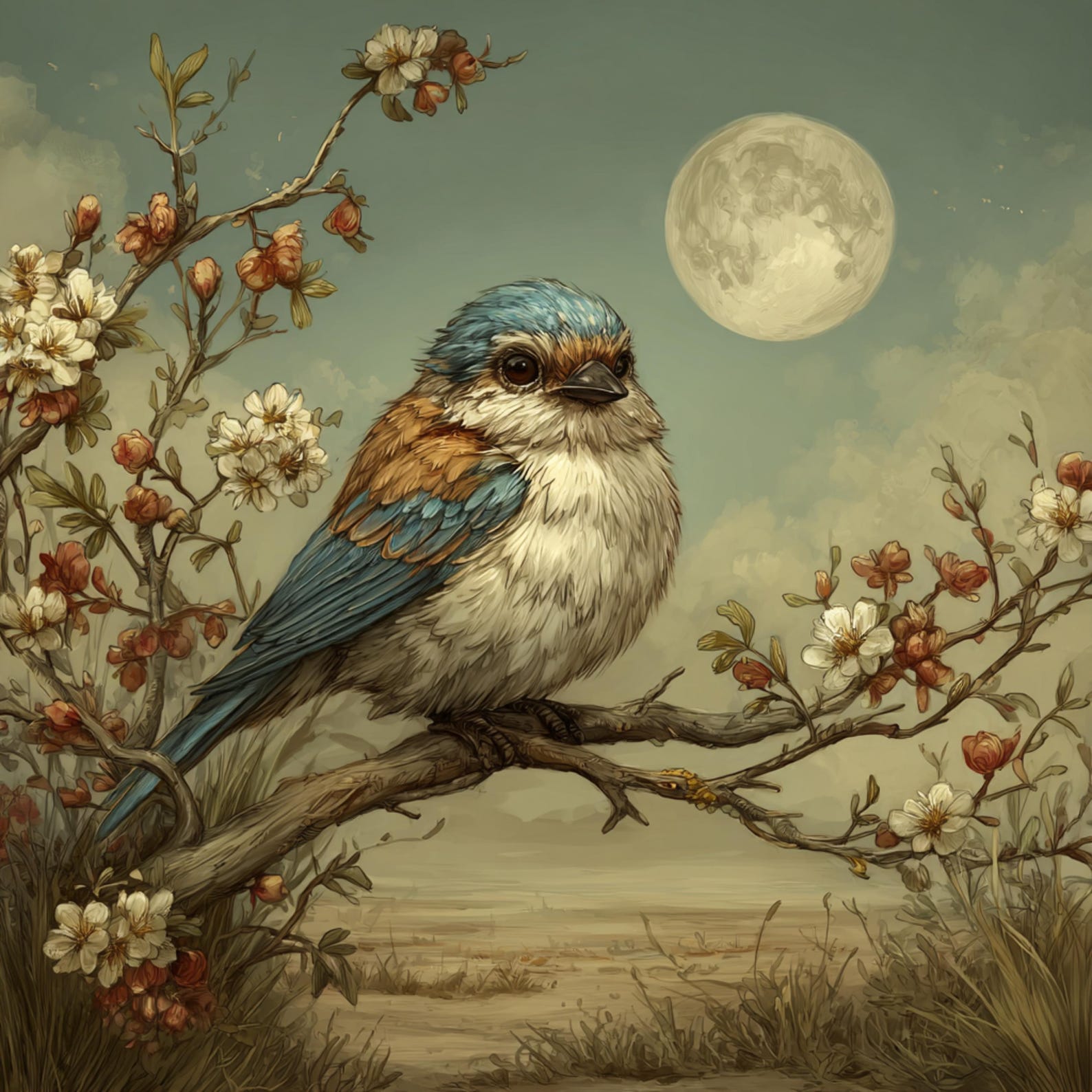 Chickadee Bird Prints: Vintage DIY Wall Art, Nursery Decor (digital ...